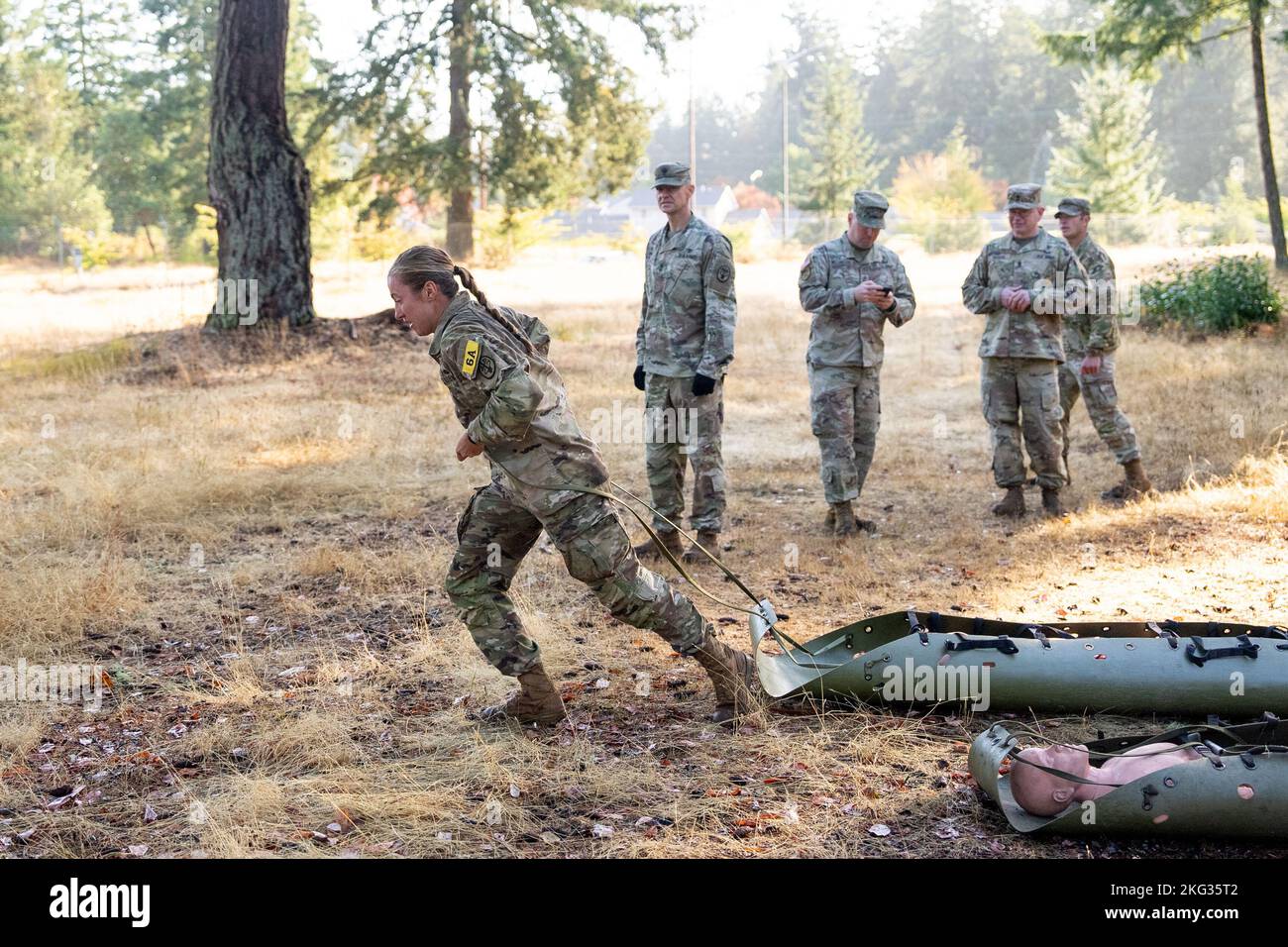 1st Lt. Molly Murphy from Tripler Army Medical Center, pulls the ...
