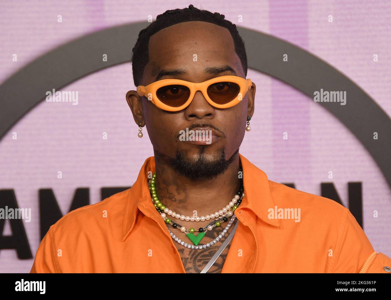London On Da Track arrives at the 2022 American Music Awards held at ...
