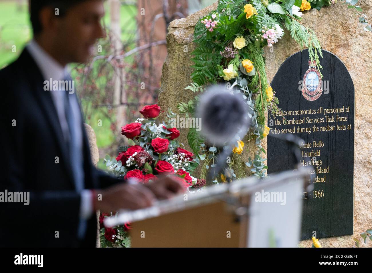 The memorial for Nuclear test veterans at the National Memorial ...