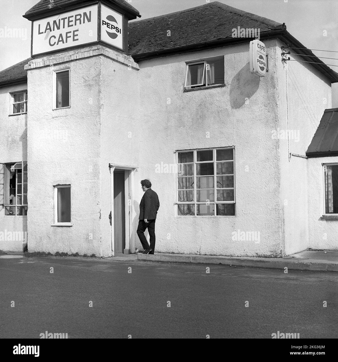 The Lantern Transport Cafe in Hertfordshire UK 1972 Stock Photo - Alamy
