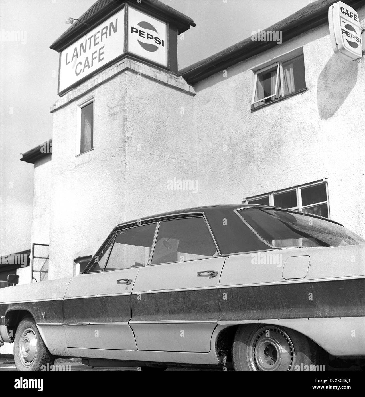 The Lantern Transport Cafe in Hertfordshire UK 1972 Stock Photo - Alamy