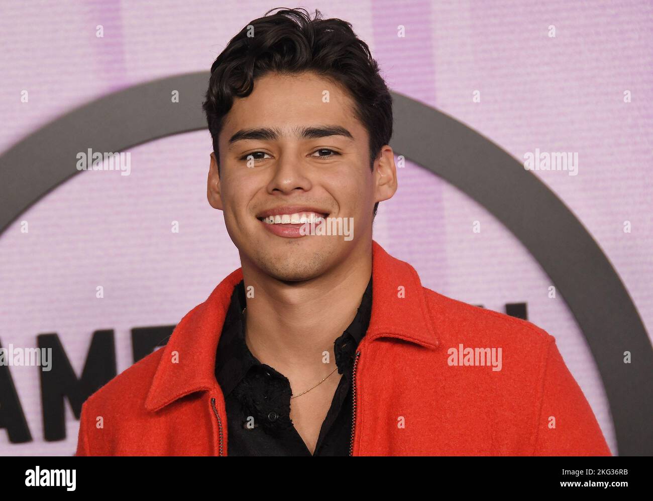 Andrew Davila arrives at the 2022 American Music Awards held at the ...
