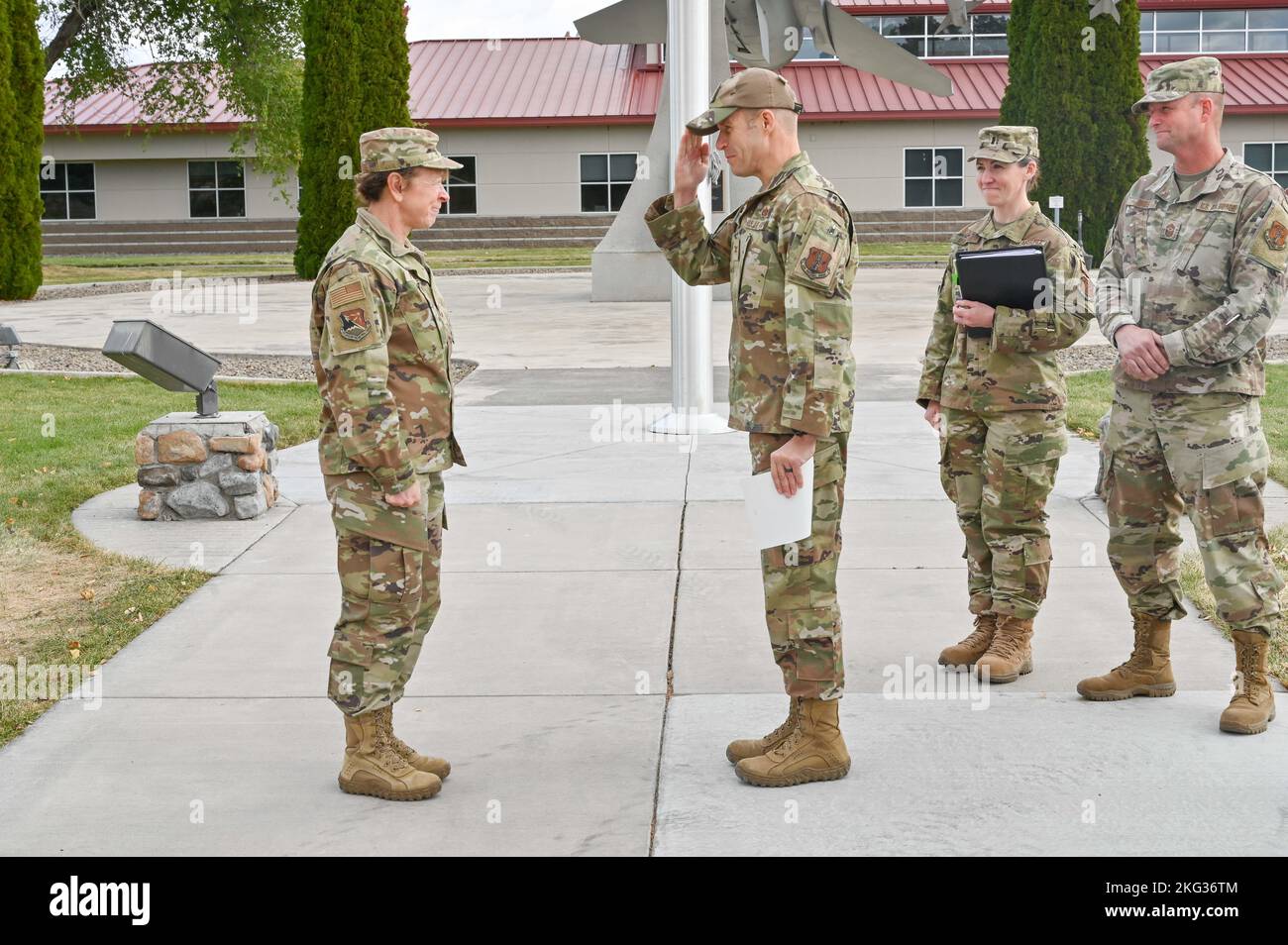U.S. Air Force Brig. Gen. Donna Prigmore, the commander of the Oregon ...