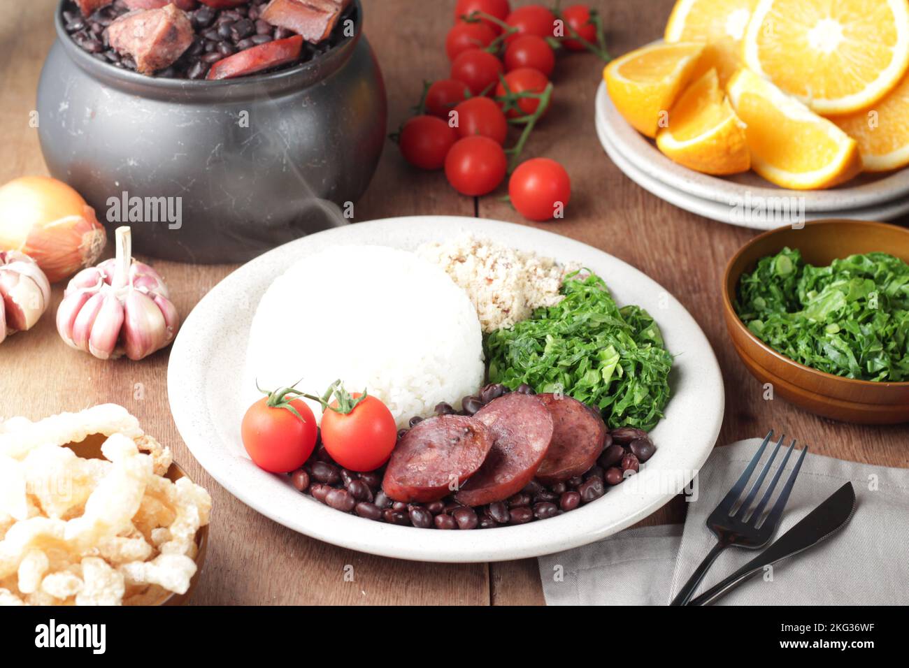 Brazilian feijoada plate hi-res stock photography and images - Alamy