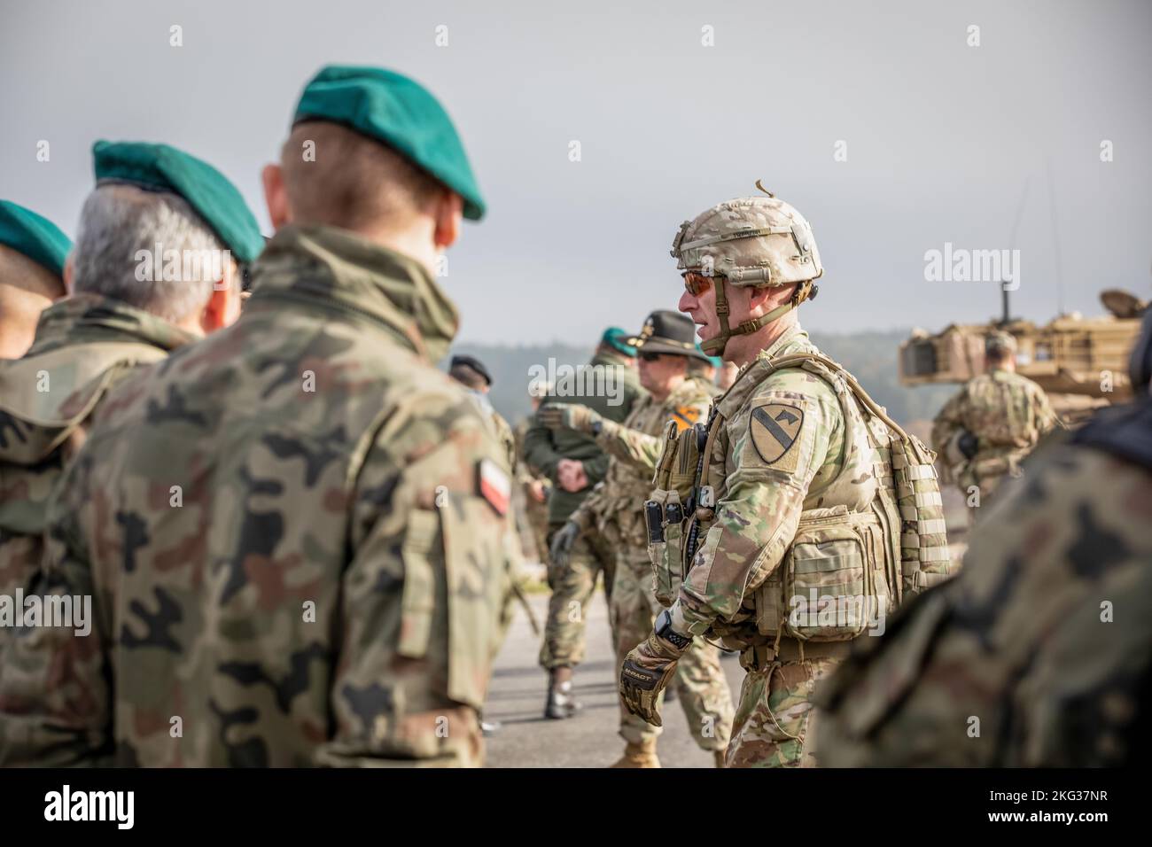 U.S. Soldiers assigned to Bravo Company, 1st Battalion, 12th Cavalry ...