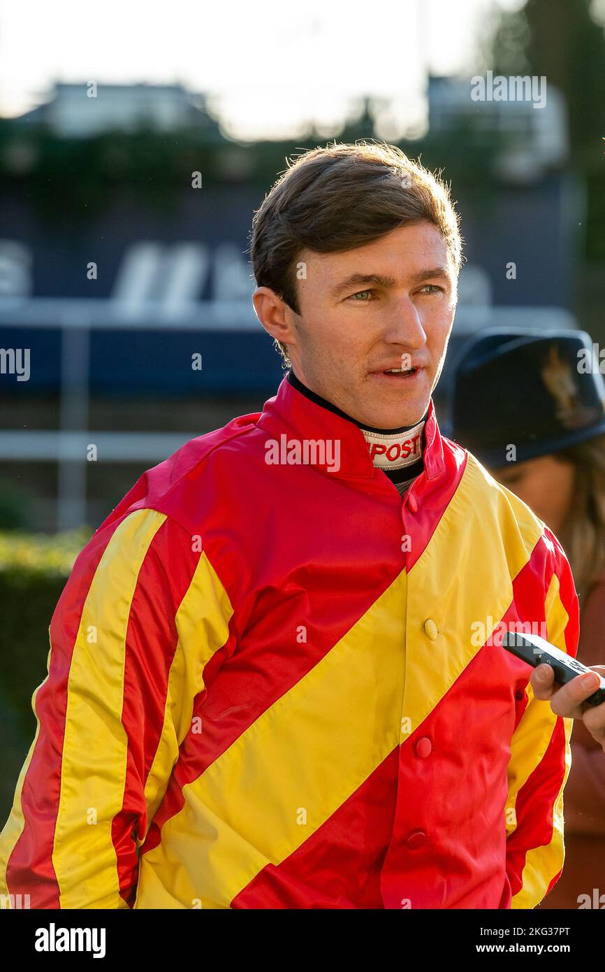 Ascot, Berkshire, UK. 19th November, 2022. Adam Wedge winner of the ...