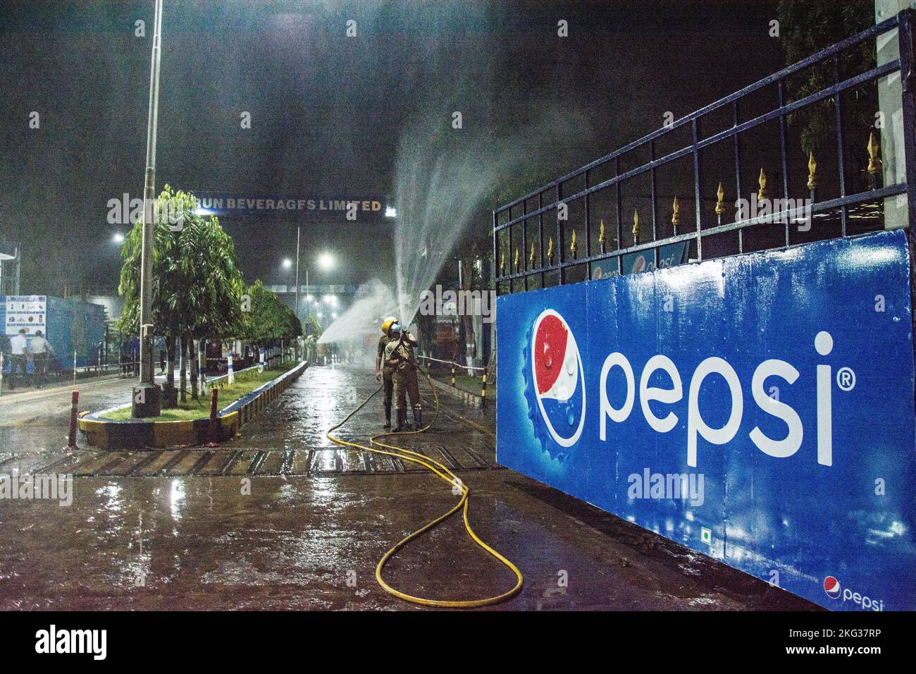 Today at around 4pm there was leakage of Ammonia gas at Pepsi Factory ...