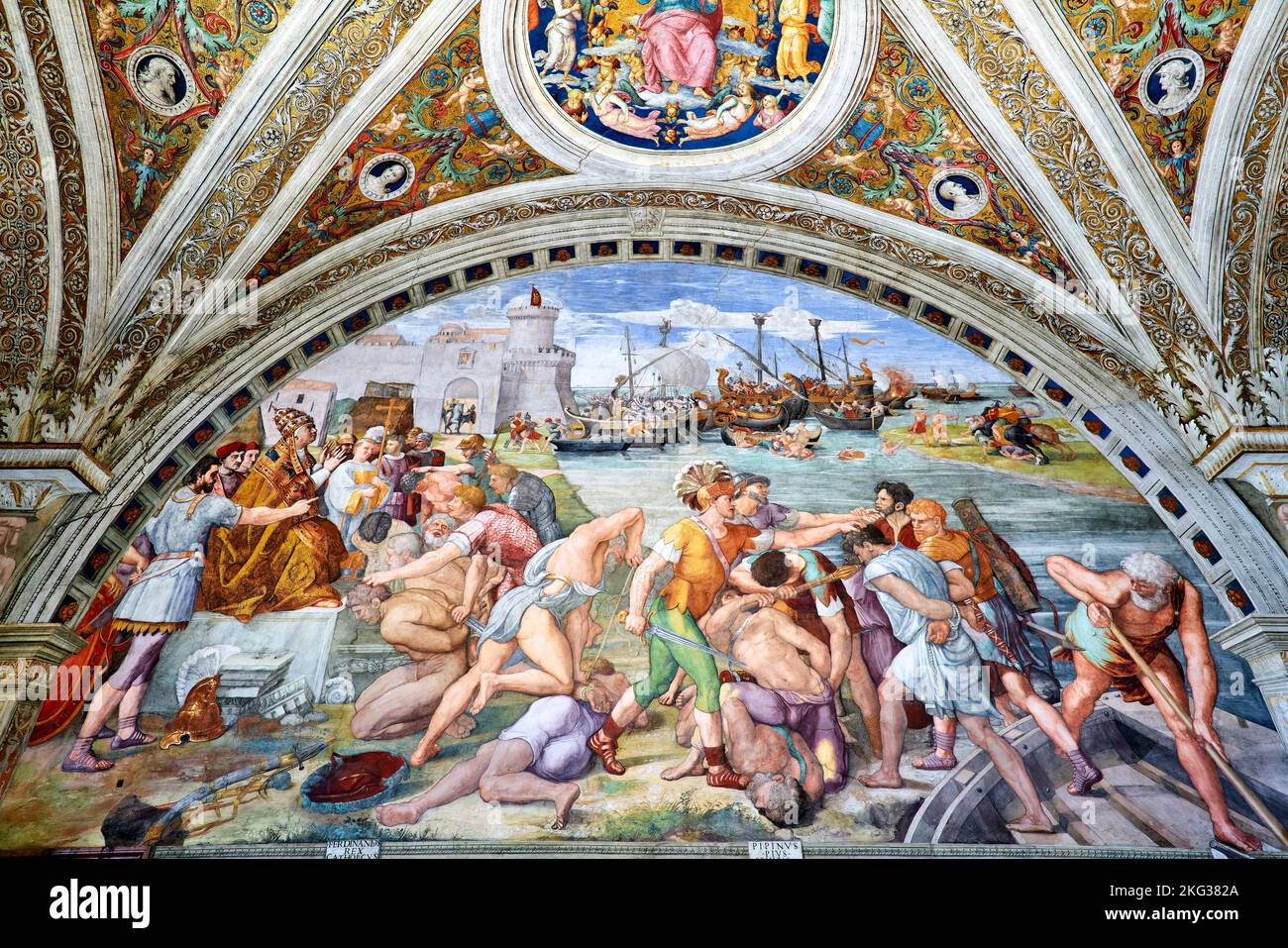 Rome Lazio Italy. The Vatican Museums in Vatican City. Raphael rooms ...