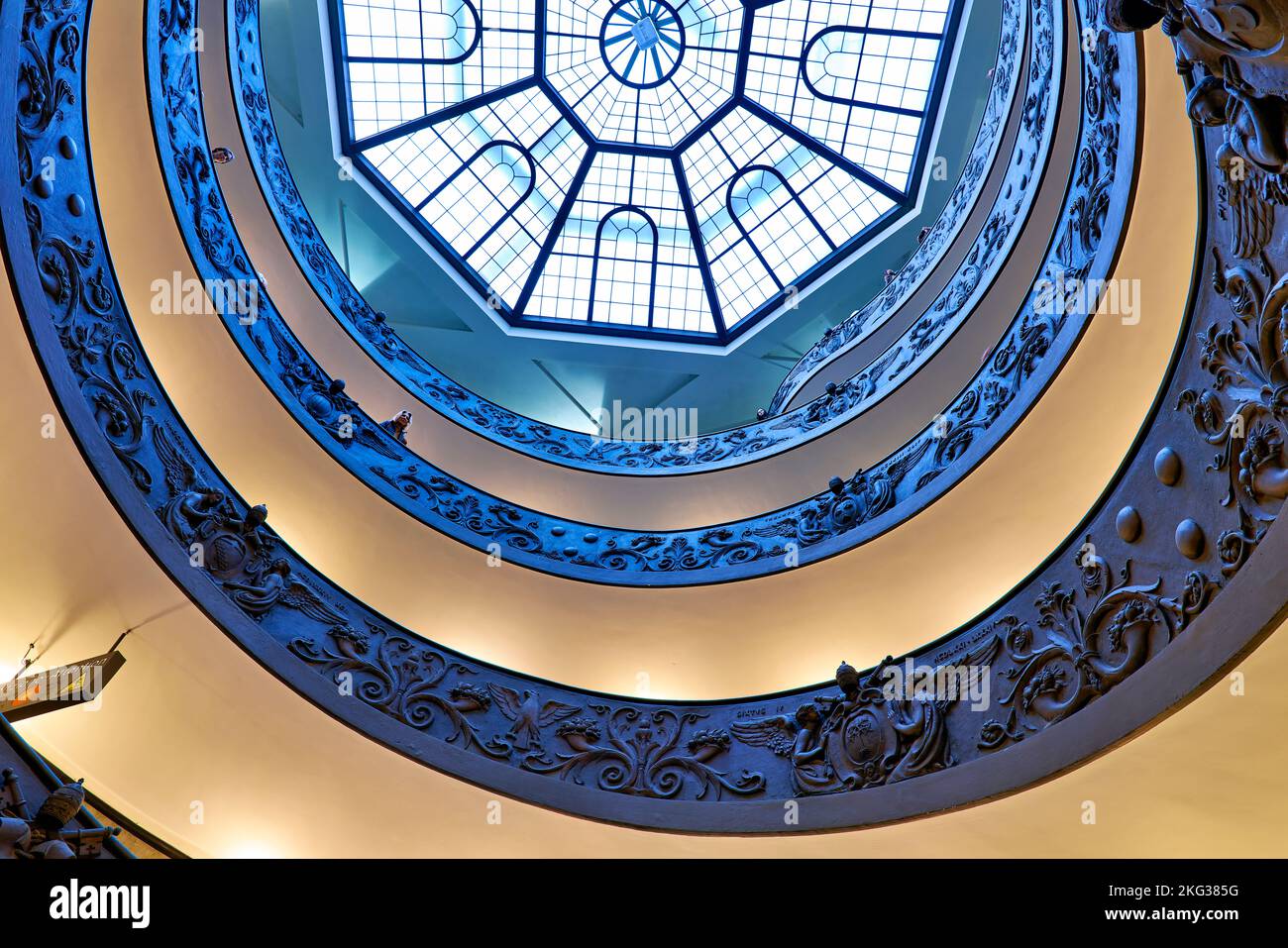 Rome Lazio Italy. The Vatican Museums in Vatican City. Bramante ...