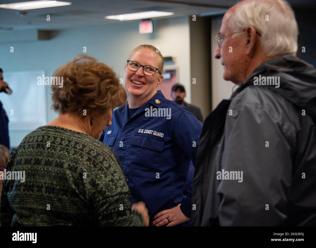 Coast Guard Petty Officer 1st Class Juliann Kee, an operations ...