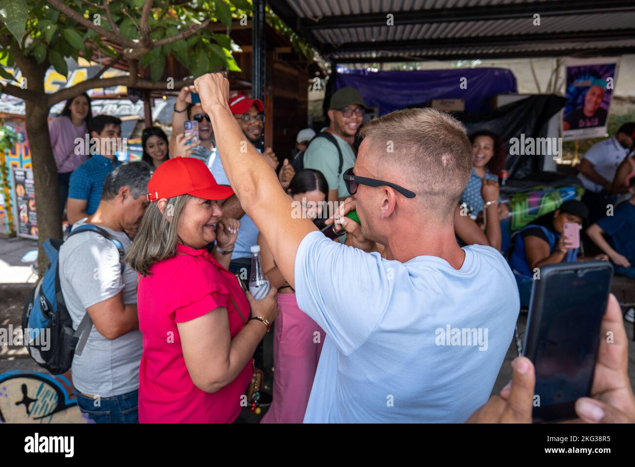 Medellin, Antioquia, Colombia - September 13 2022: Rapper and Crowd ...