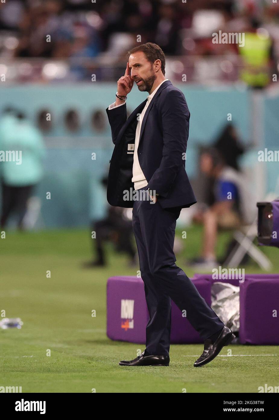 Doha, Qatar. 21st Nov, 2022. Gareth Southgate, head coach of England ...