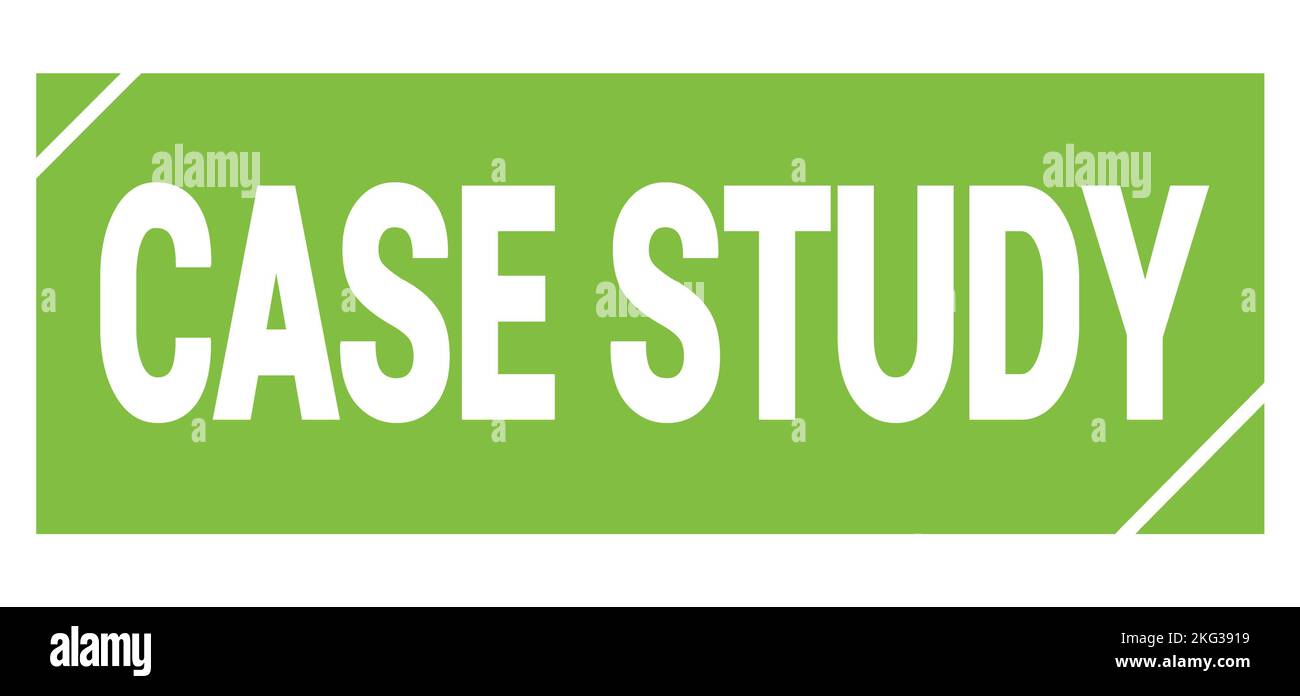 CASE STUDY text written on green grungy stamp sign Stock Photo - Alamy