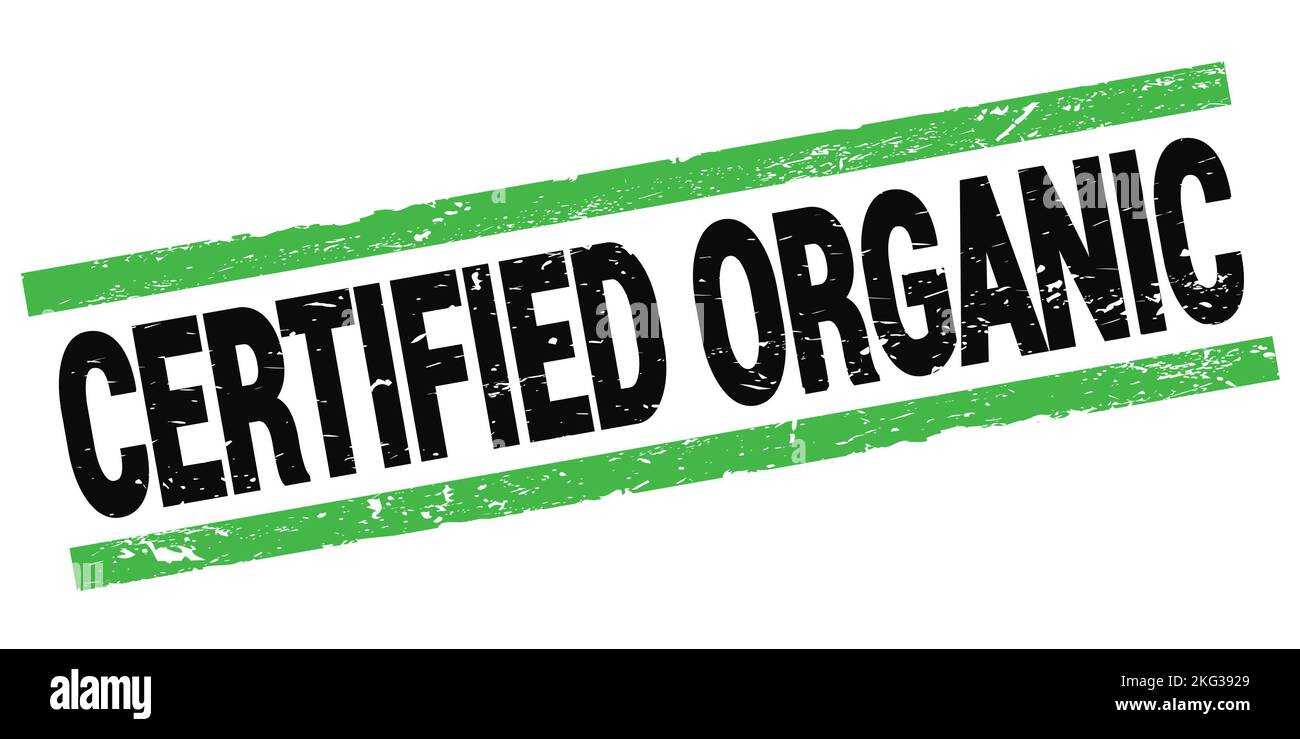 Certified organic logo hi-res stock photography and images - Alamy