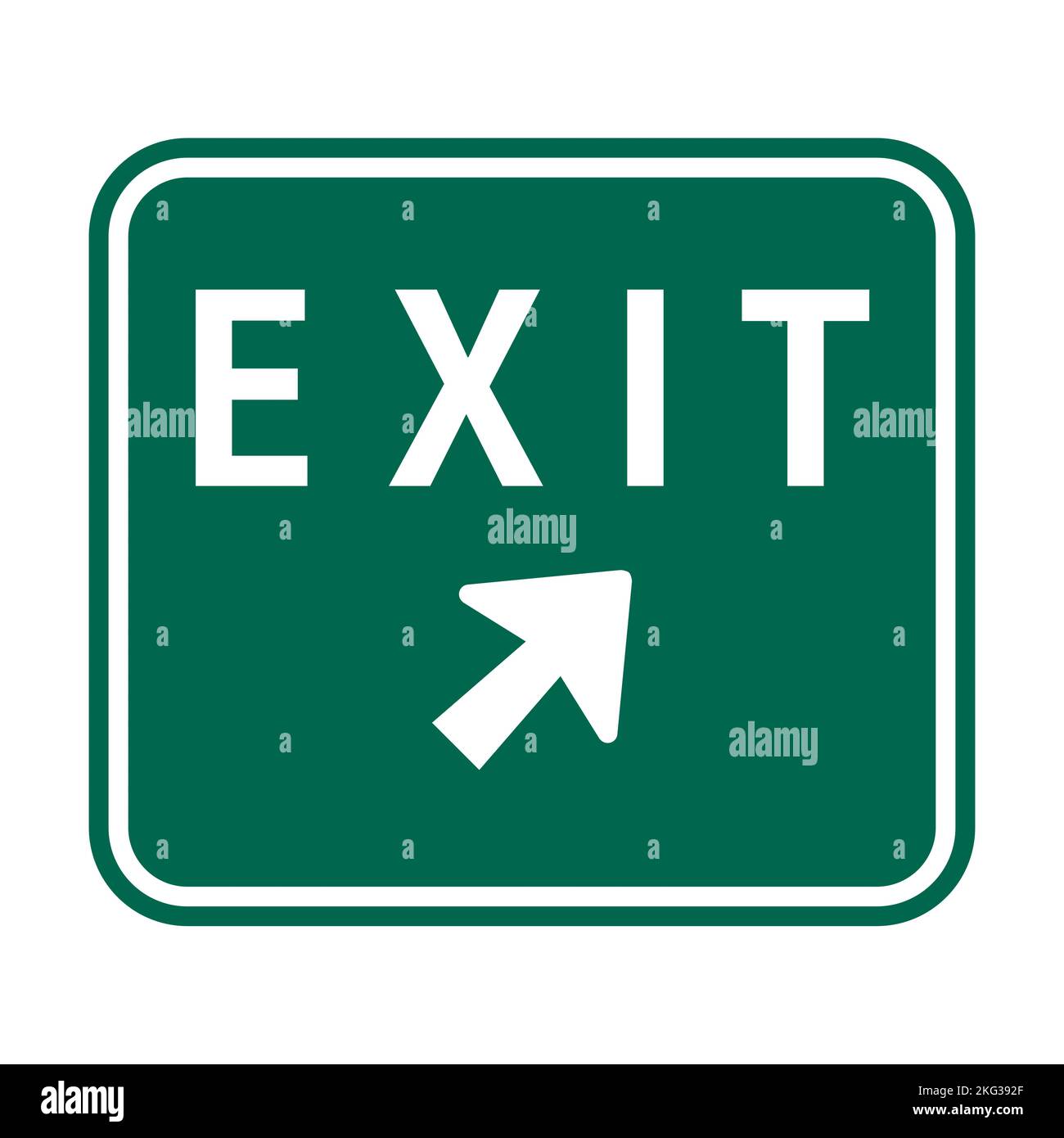 Emergency exit sign board Cut Out Stock Images & Pictures - Alamy