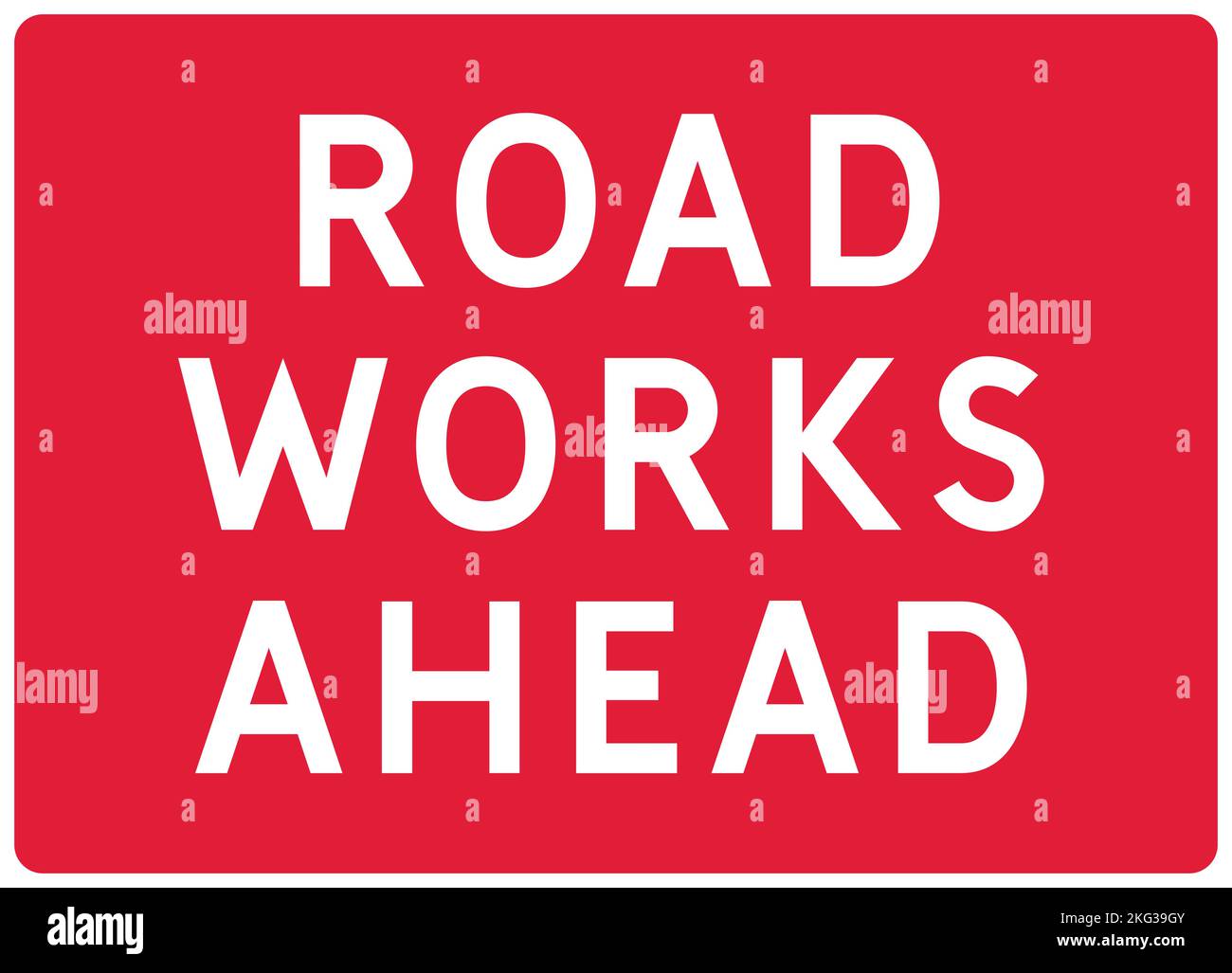 Road works ahead road sign icon Stock Photo - Alamy