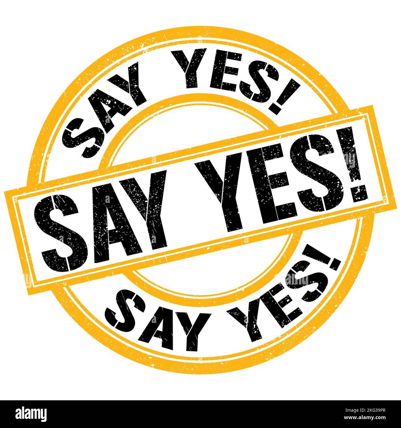 Say yes stamp hi-res stock photography and images - Alamy