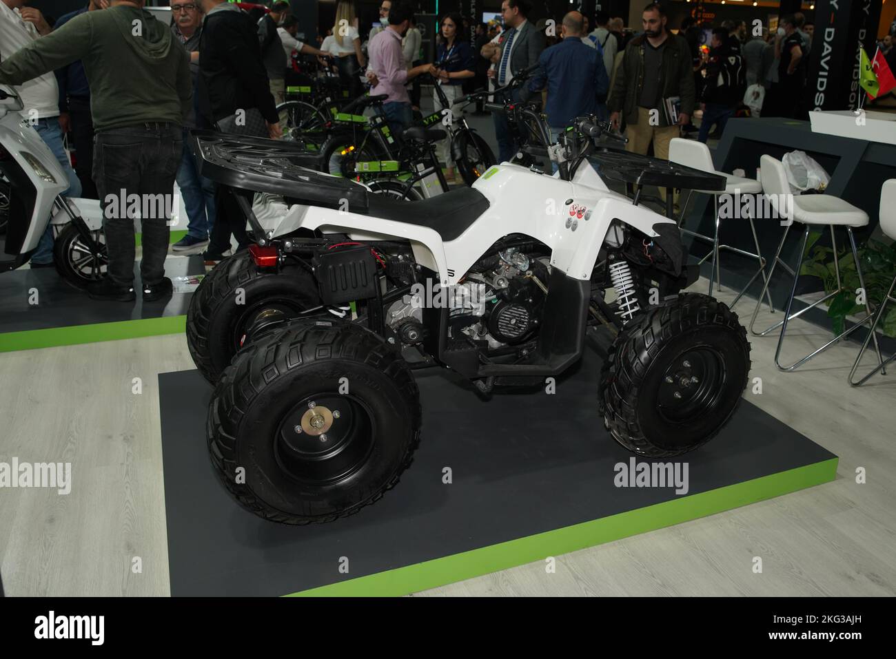 ISTANBUL, TURKEY - APRIL 23, 2022: An ATV on display at Motobike Expo ...