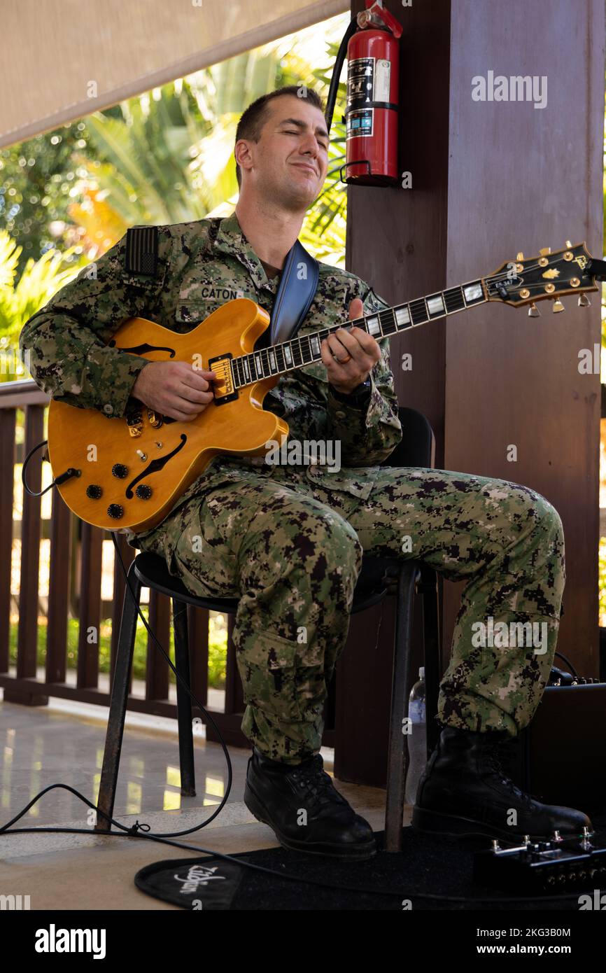 Musician Third Class Daniel Caton, assigned to U.S. Fleet Forces Band ...