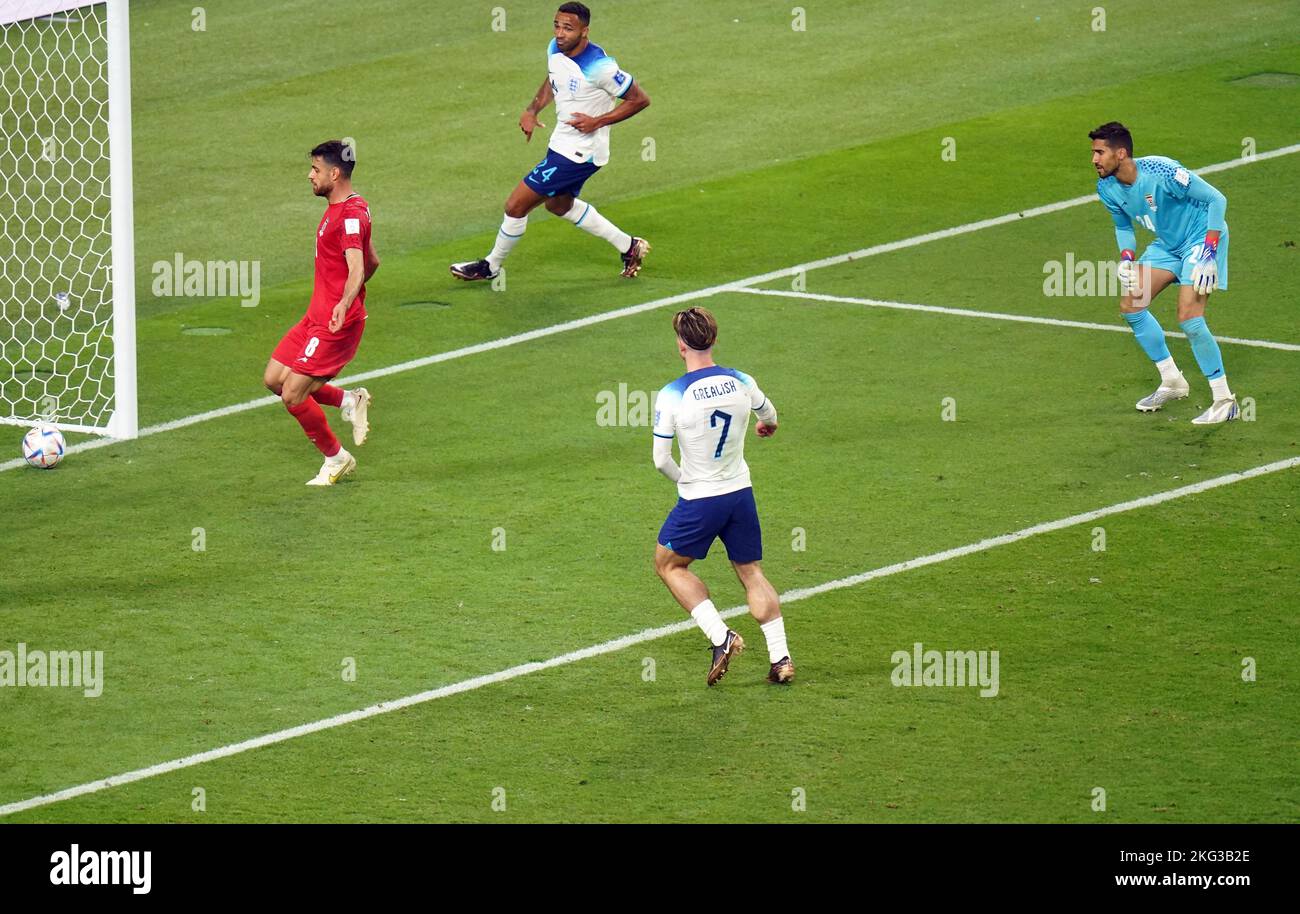 England's Jack Grealish scoring his sides sixth goal during the FIFA ...