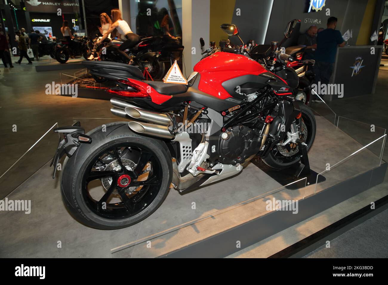 ISTANBUL, TURKEY - APRIL 23, 2022: MV Agusta Brutale 1000 RS on display ...