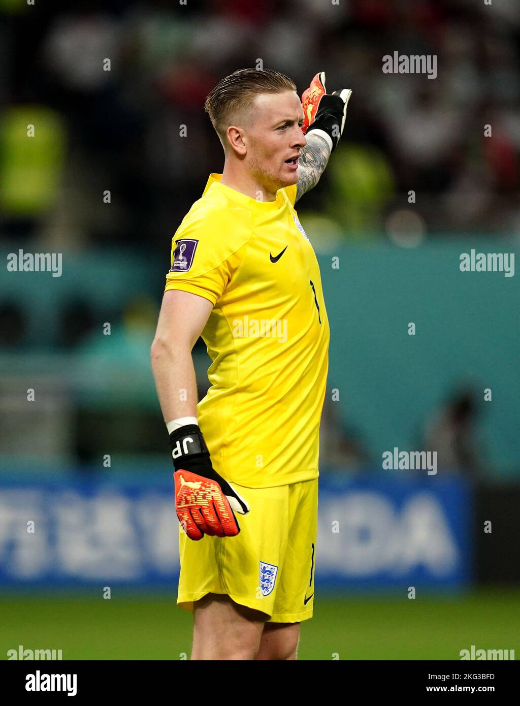 England goalkeeper Jordan Pickford during the FIFA World Cup Group B ...