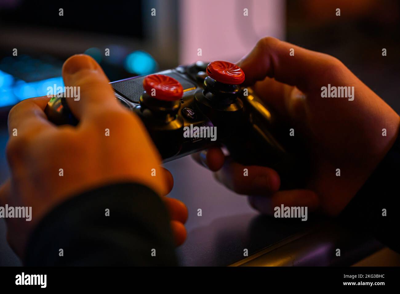 A member of the Eielson Air Force Gaming team participates in a gaming ...