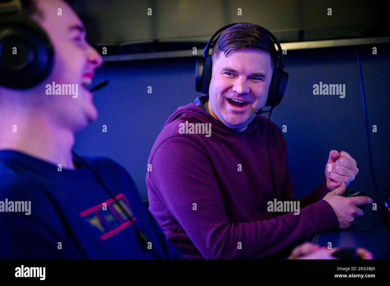 Members of the Eielson Air Force Gaming team participate in a gaming ...