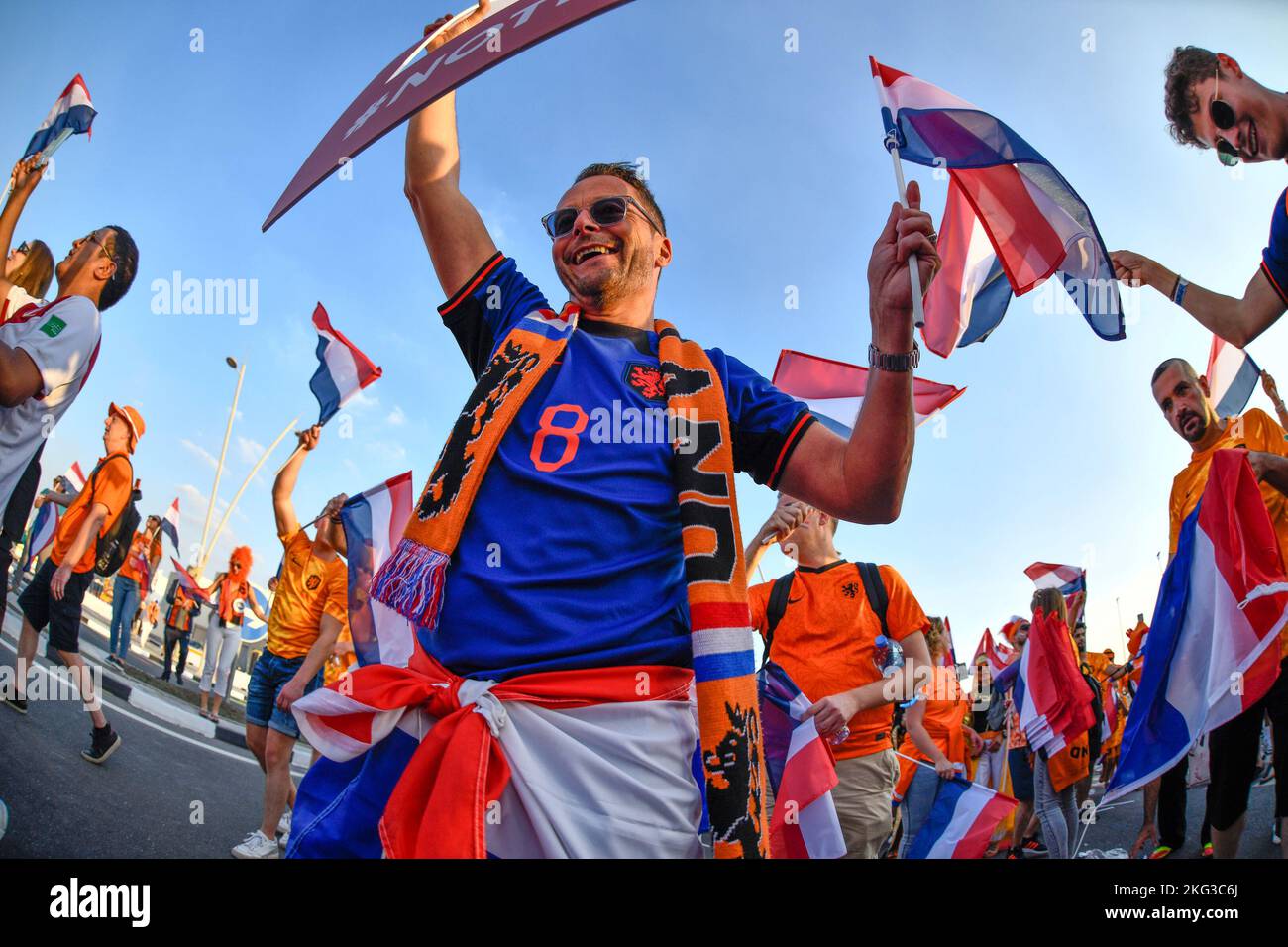 Doha, Qatar. 21st Nov, 2022. DOHA, QATAR - NOVEMBER 21: Fans and ...