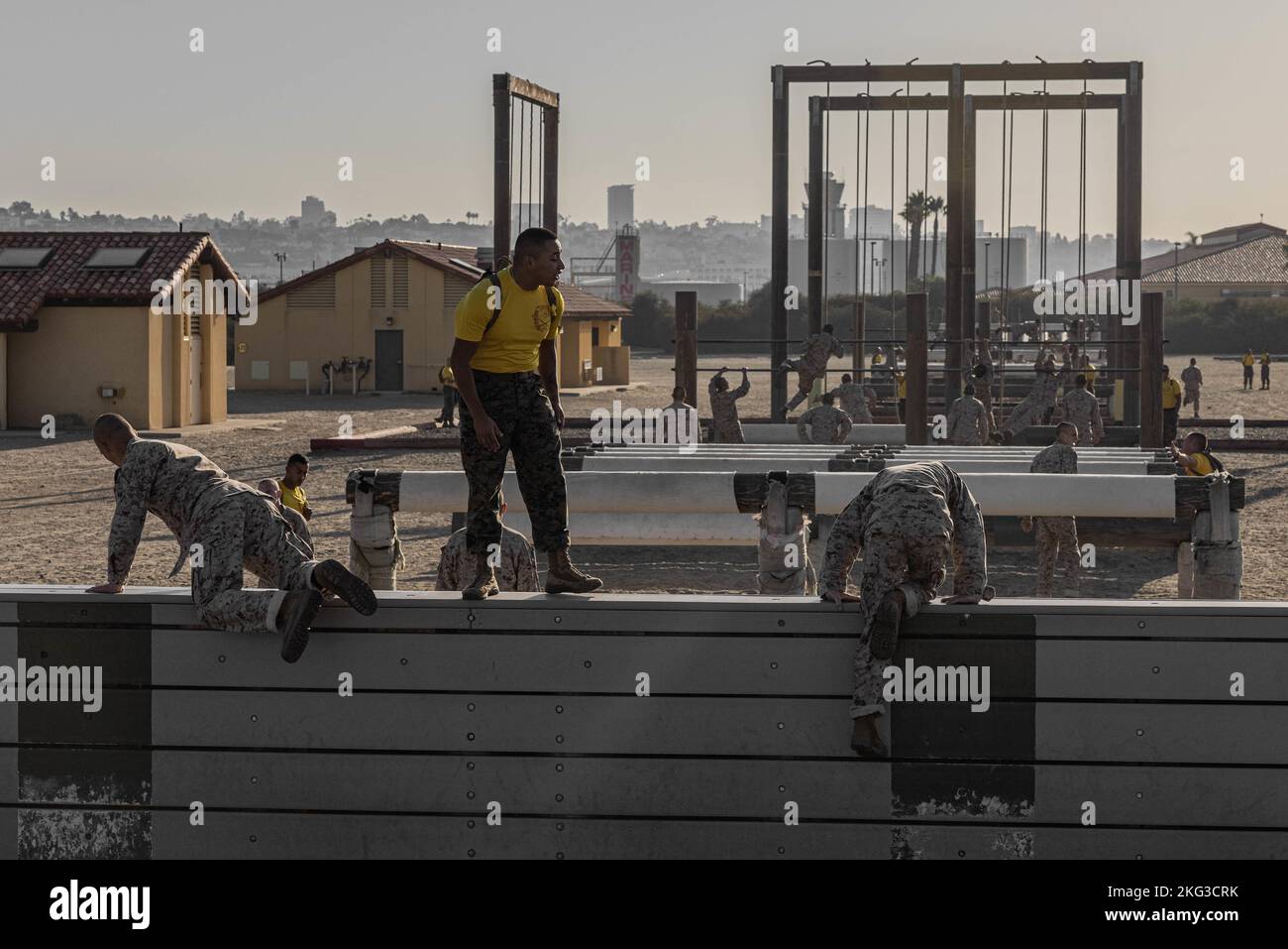 U.S. Marine Corps Recruits with Fox Company, 2nd Recruit Training ...