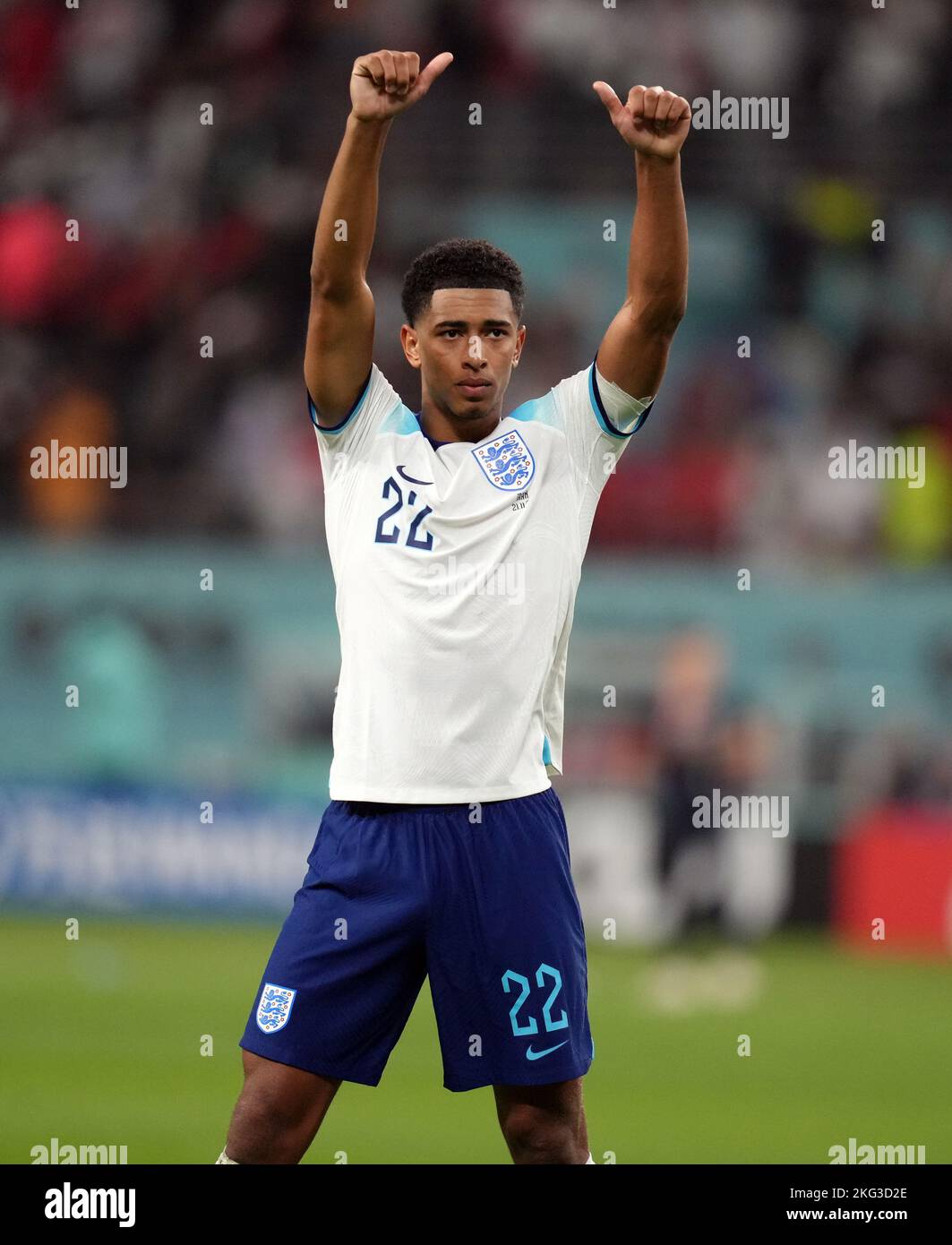 England's Jude Bellingham following the FIFA World Cup Group B match at ...