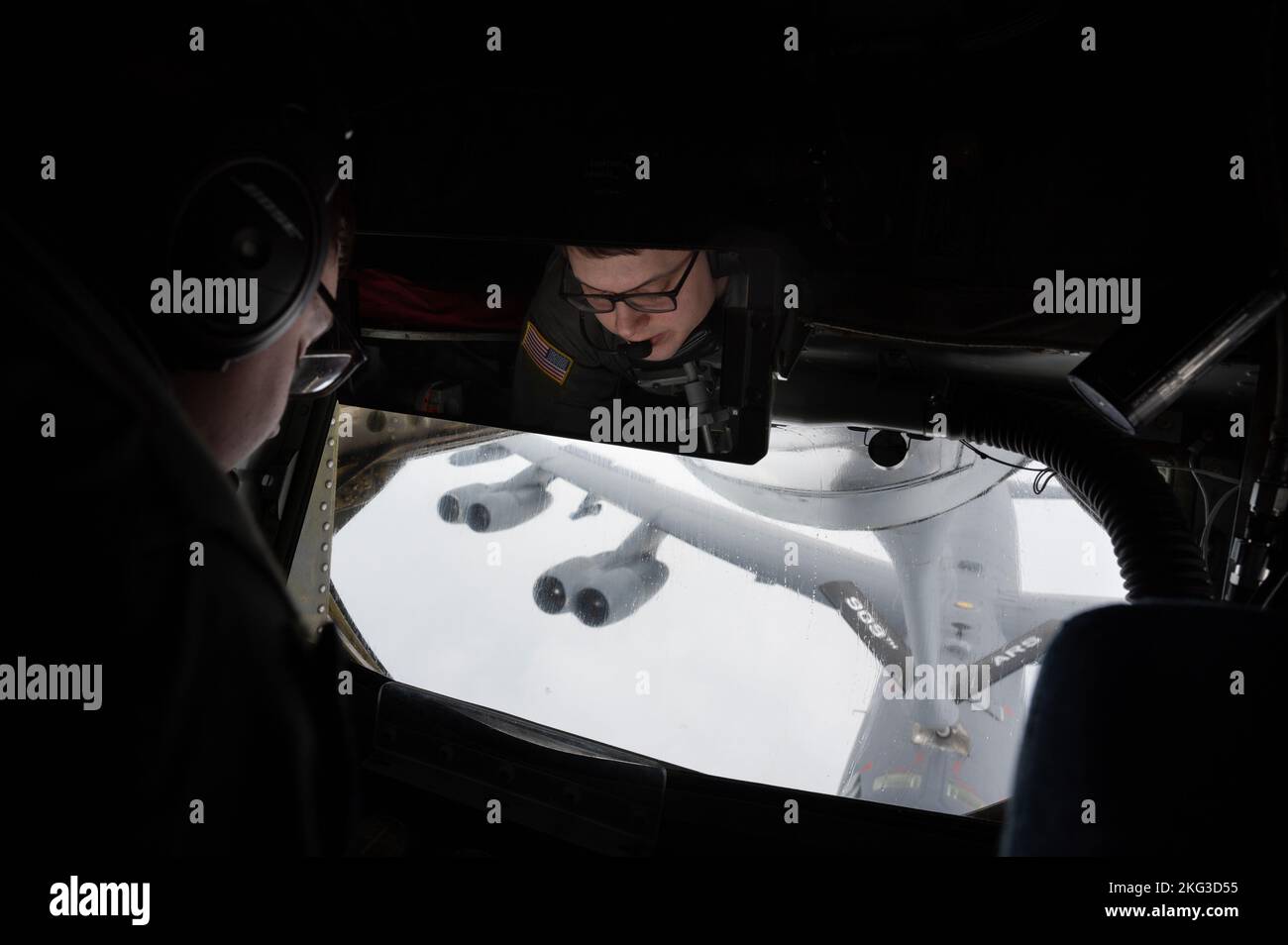 Airman 1st Class Arnold Deull, 909th Air Refueling Squadron boom ...