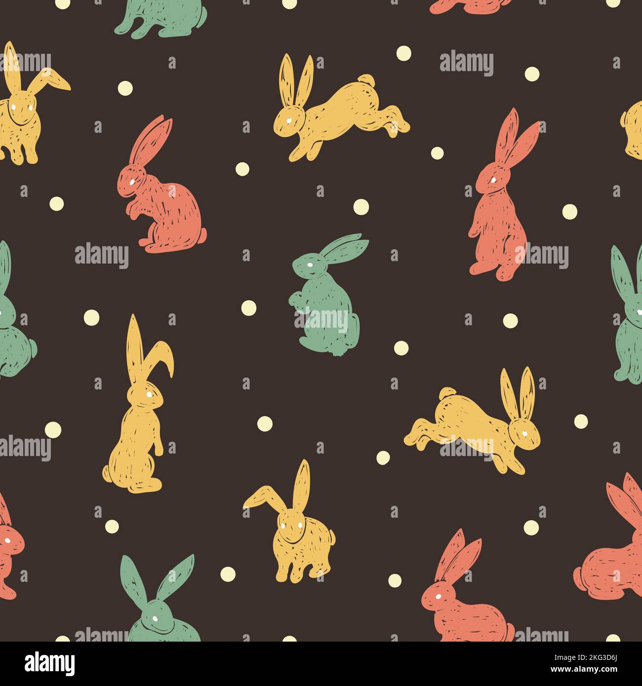 Cute bunny pattern hi-res stock photography and images - Alamy