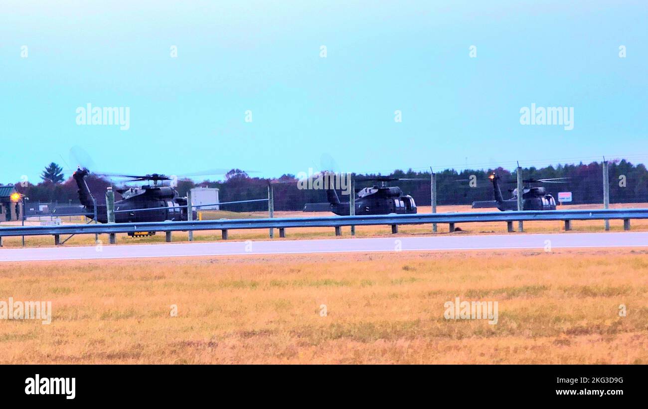 Aircrews with the Minnesota National Guard operate UH-60 Black Hawk ...