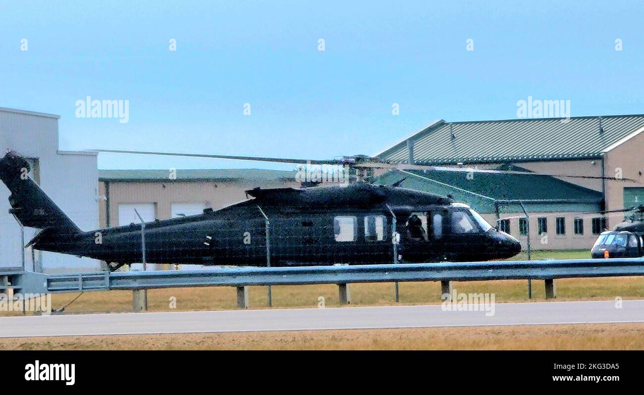 An aircrew with the Minnesota National Guard operates a UH-60 Black ...