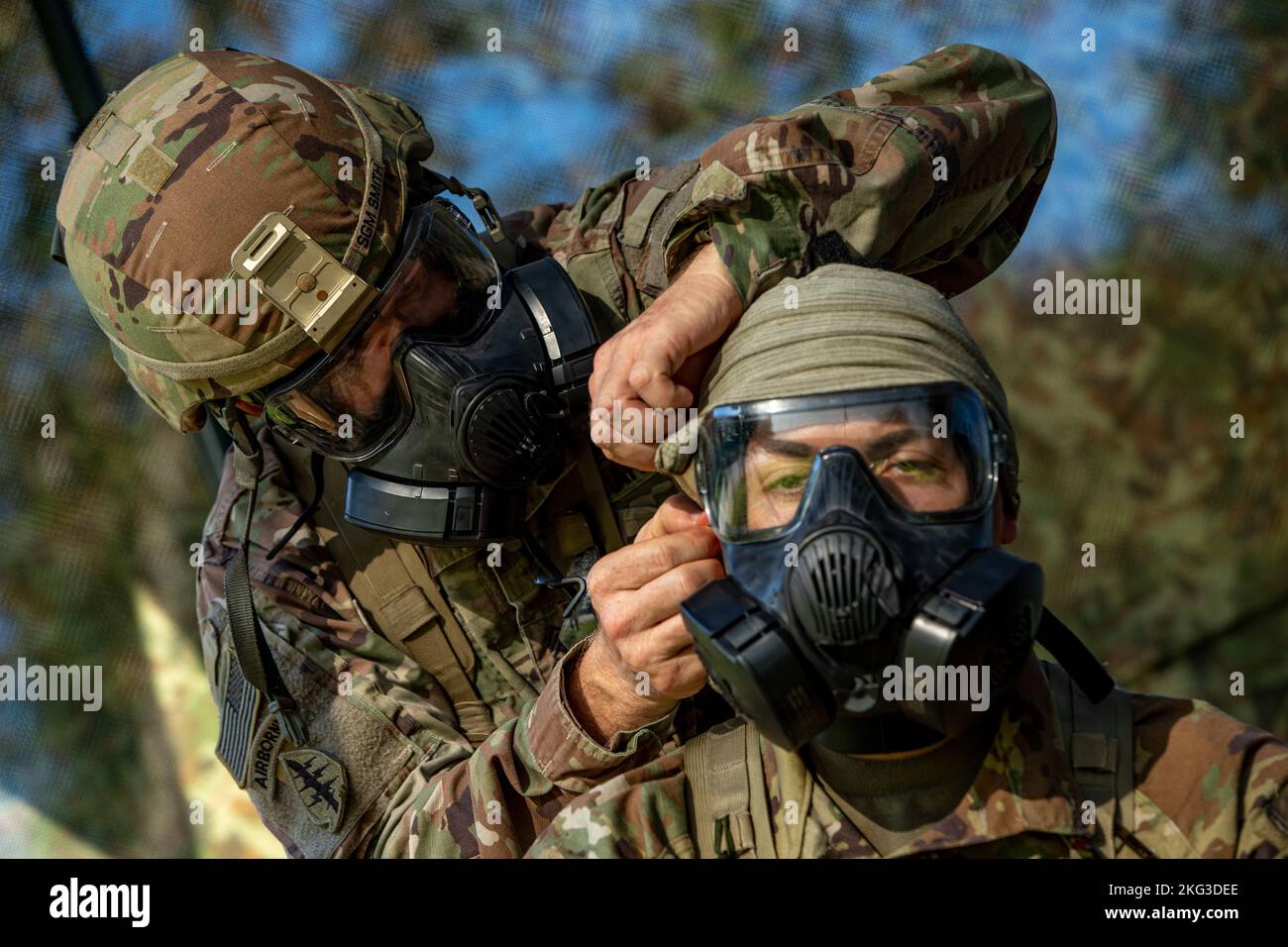 Sgt. Maj John Smith and Capt. Isaac Nelson, both assigned to the U.S ...