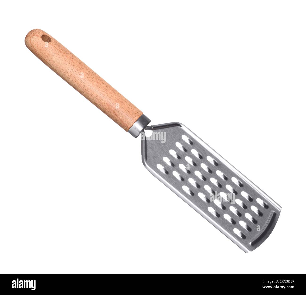 Kitchen hand grater isolated on white background. New clean grater with ...