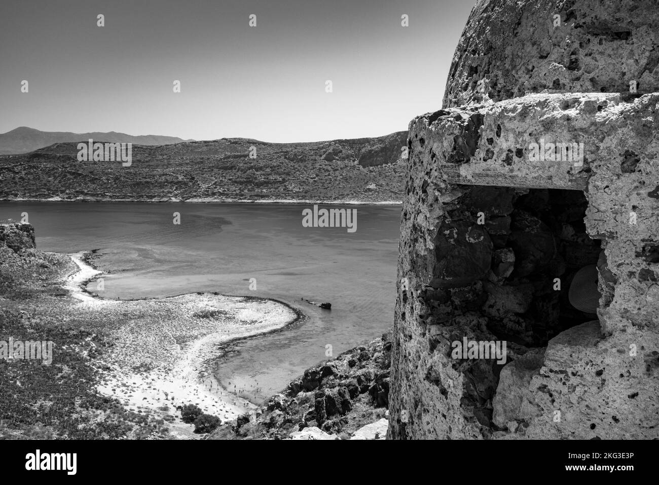 Crete white church greece Black and White Stock Photos & Images - Alamy