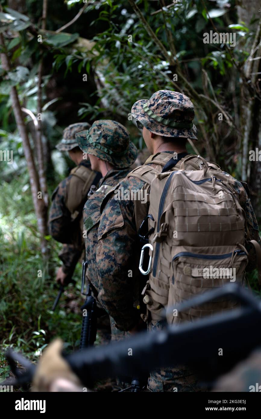 U.S. Marines with the 11th Marine Expeditionary Unit Command Element, I ...