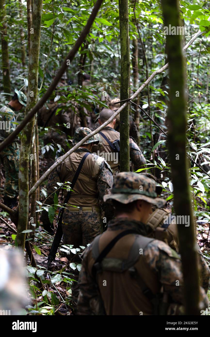 U.S. Marines with the 11th Marine Expeditionary Unit Command Element, I ...