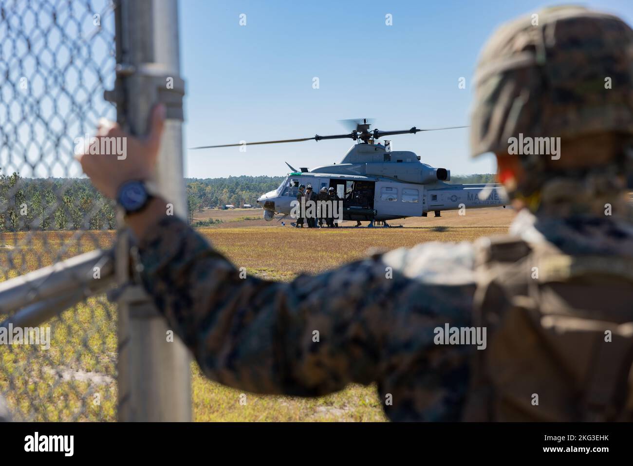 U.S. Marine Corps Sgt. Lucas Valdivieso, a field radio operator ...