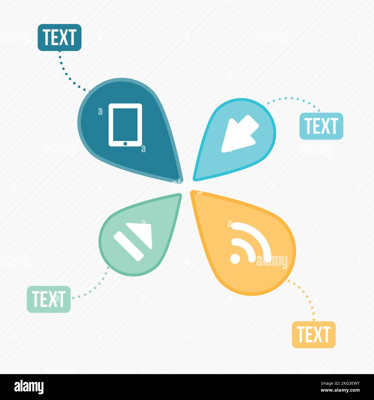 Infographic colorful drops. Data visualization comparison. Vector ...