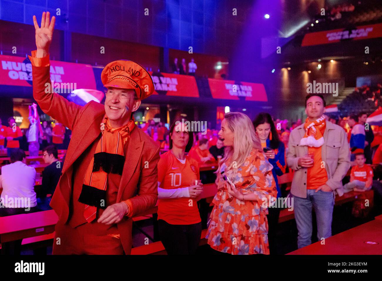AMSTERDAM - Orange fans in the House of Orange in AFAS Live, the ...
