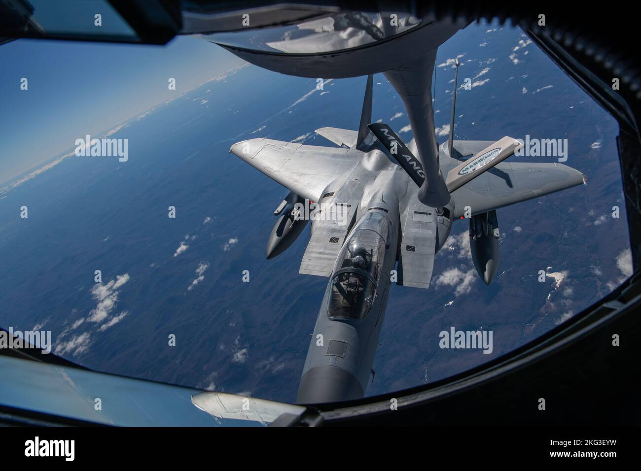 A U.S. Air Force F-15C Eagle assigned to the 104th Fighter Wing ...