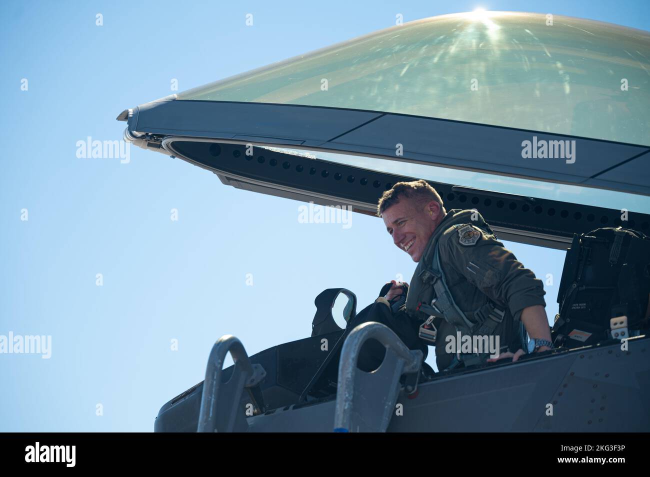 U.S. Air Force Lt. Col. Jonathan Kuntz, 94th Fighter Squadron commander ...