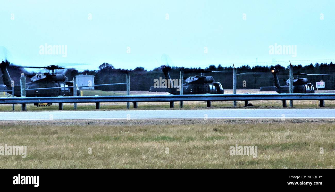 An aircrew with the Minnesota National Guard operates a UH-60 Black ...