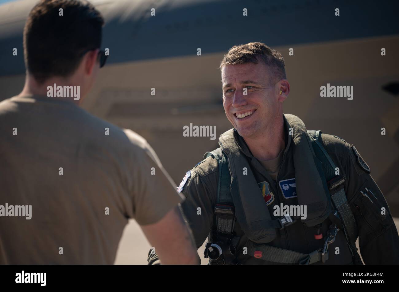 U.S. Air Force Lt. Col. Jonathan Kuntz, 94th Fighter Squadron commander ...