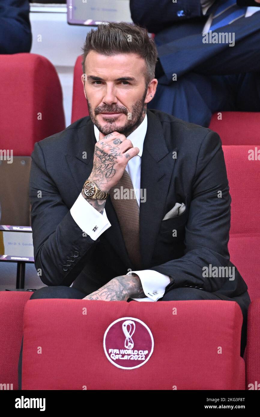 David beckham qatar hi-res stock photography and images - Alamy