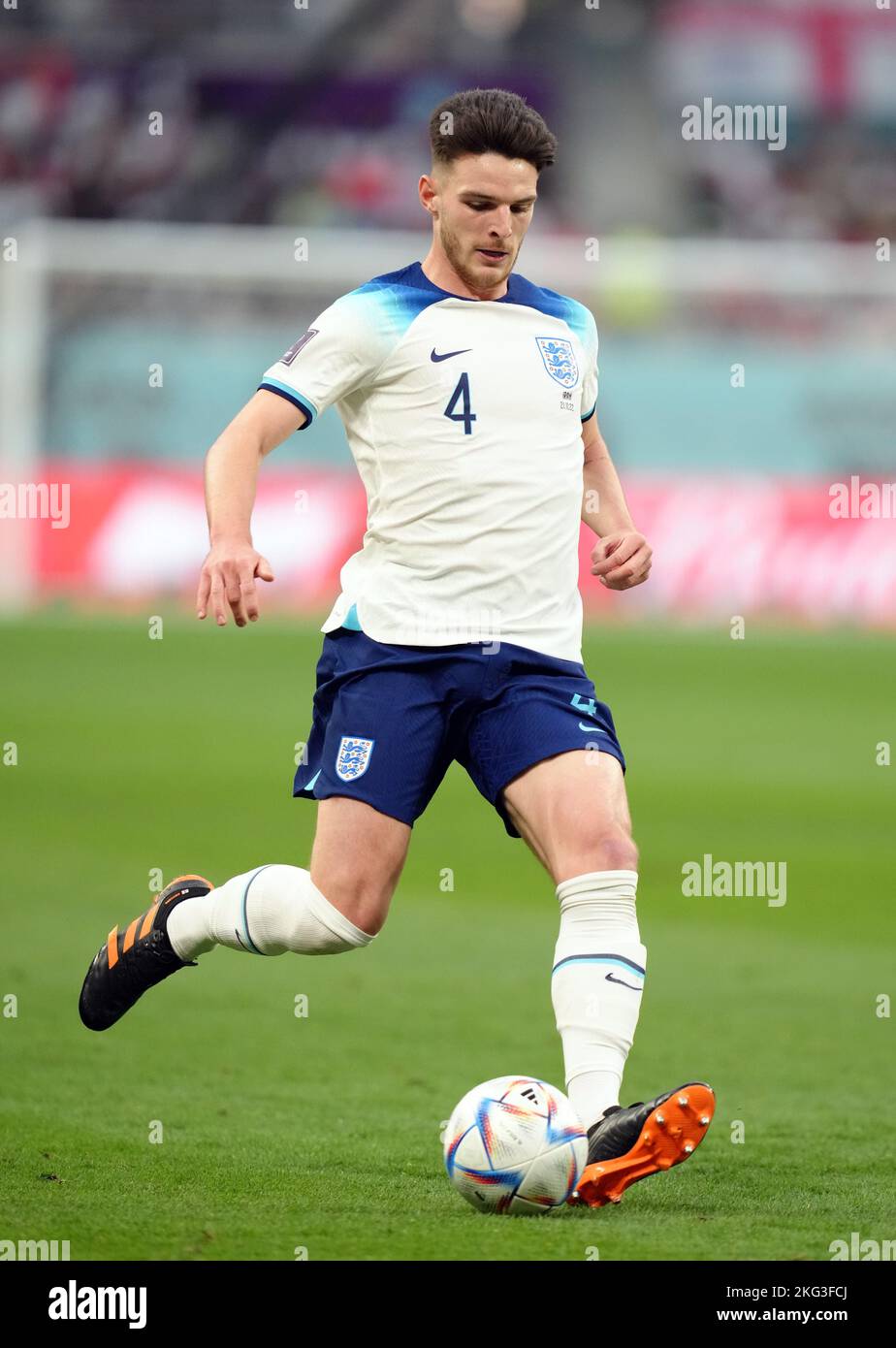 England's Declan Rice during the FIFA World Cup Group B match at the ...
