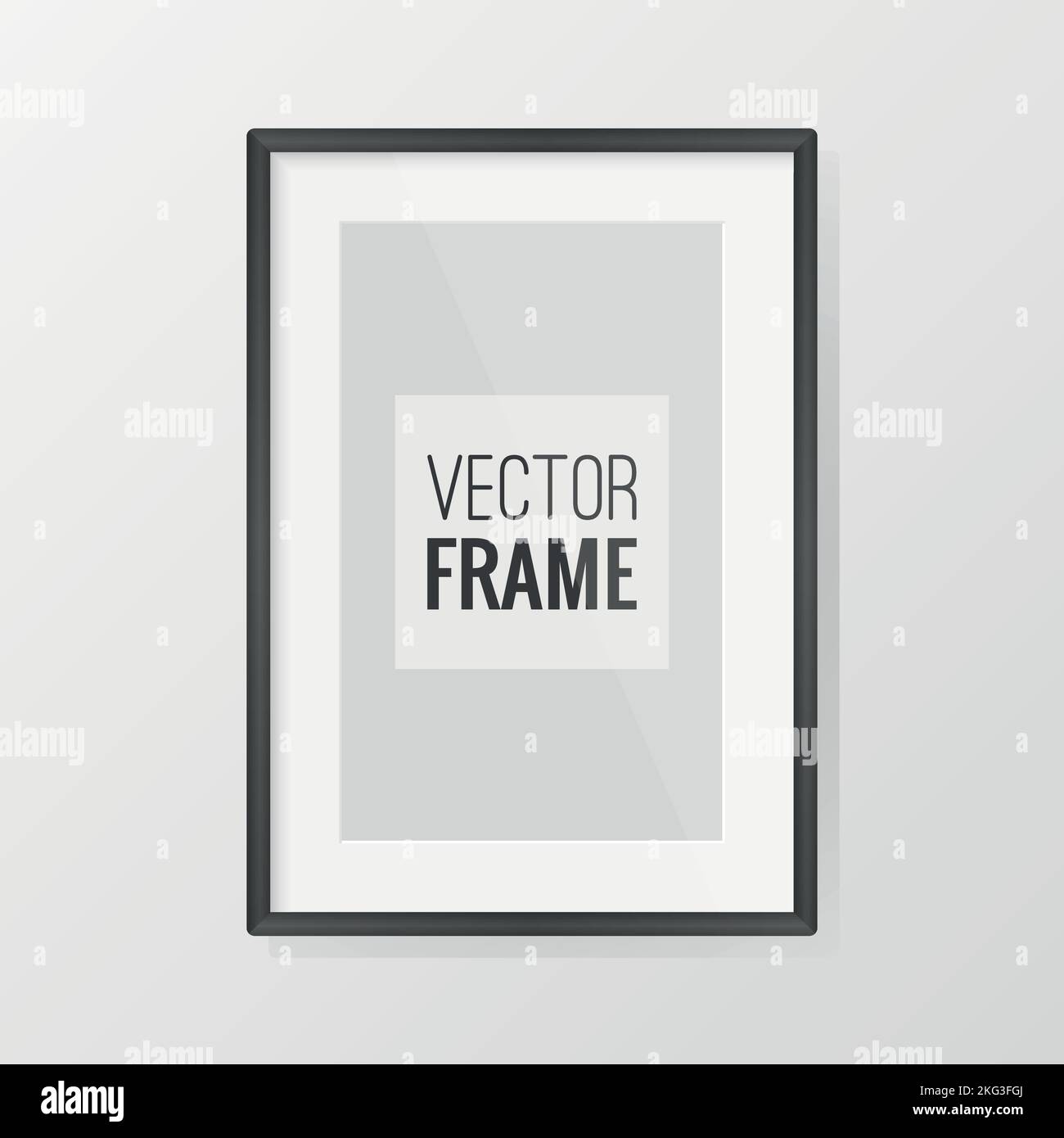 Black frame vector design. For picture, wall art, portfolio. Vector ...